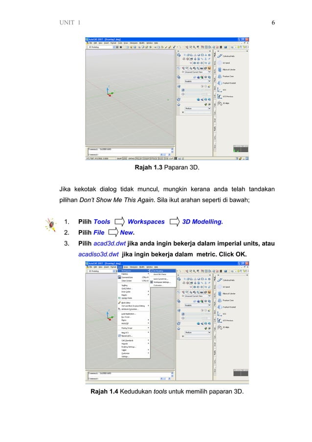 Nota AutoCAD 3D | PDF