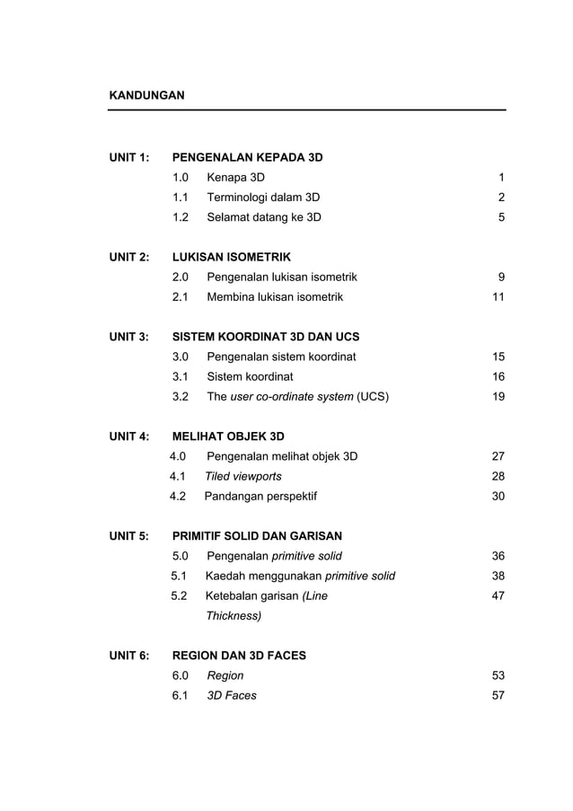 Nota AutoCAD 3D | PDF