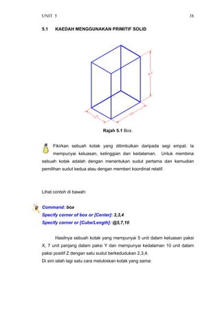Nota AutoCAD 3D | PDF