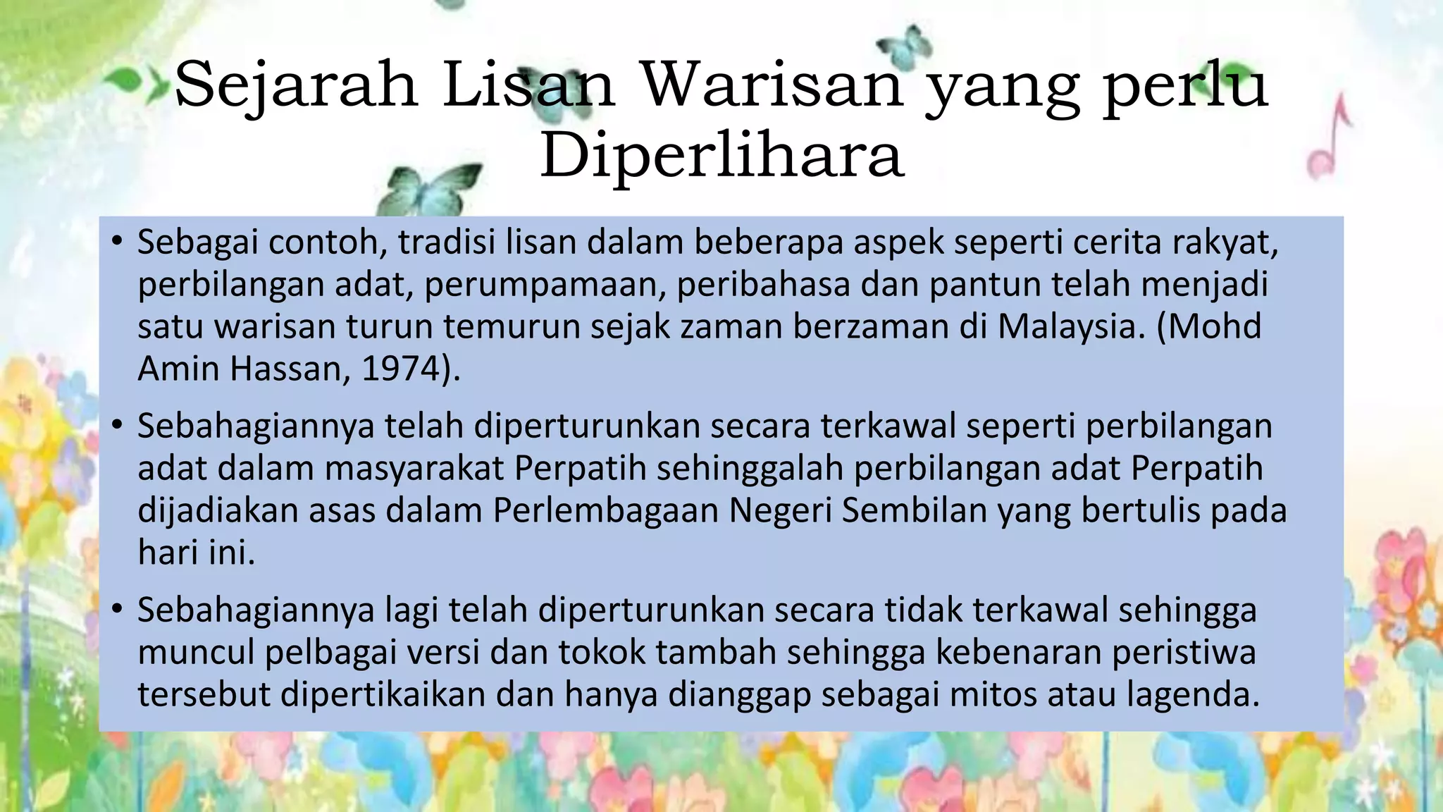 Nota Sejarah Lisan dan Pendokumentasian (Bab 1 : Kaedah dan Sumber ...