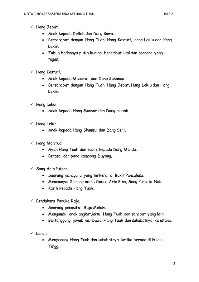 Nota bab 2 | DOCX