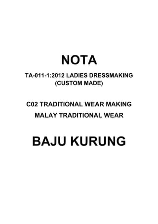 Nota baju kurung online 2020 | PDF