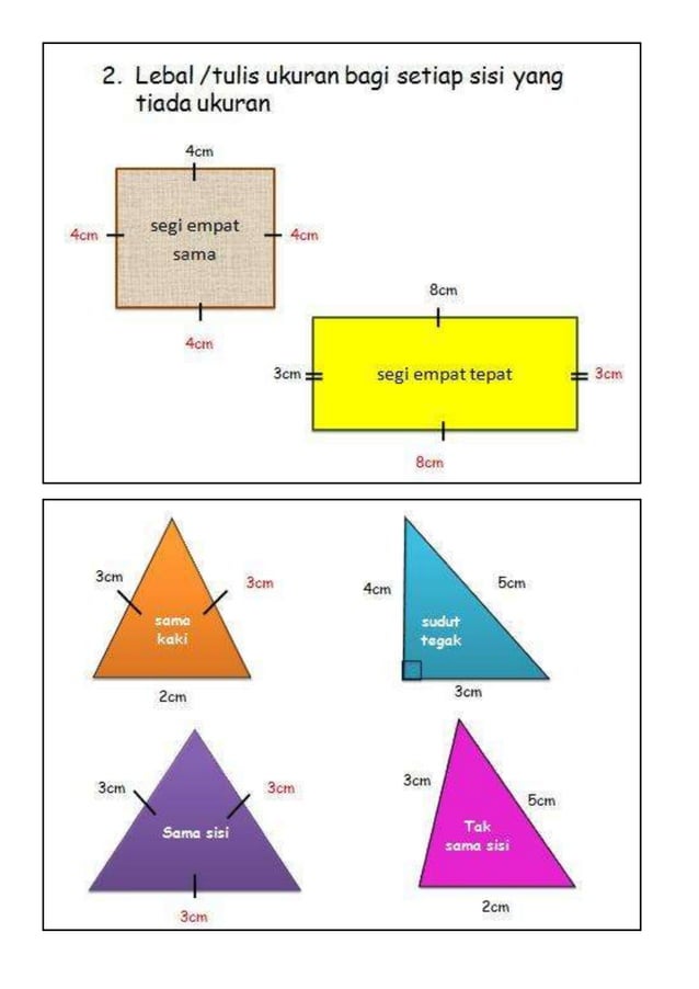 Nota bentuk 2 dimensi | DOCX