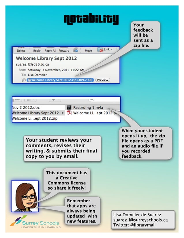 Use Notability App Feedback on Student Writing | PDF