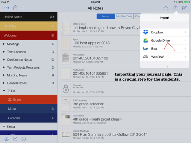 Notability Steps | PPT