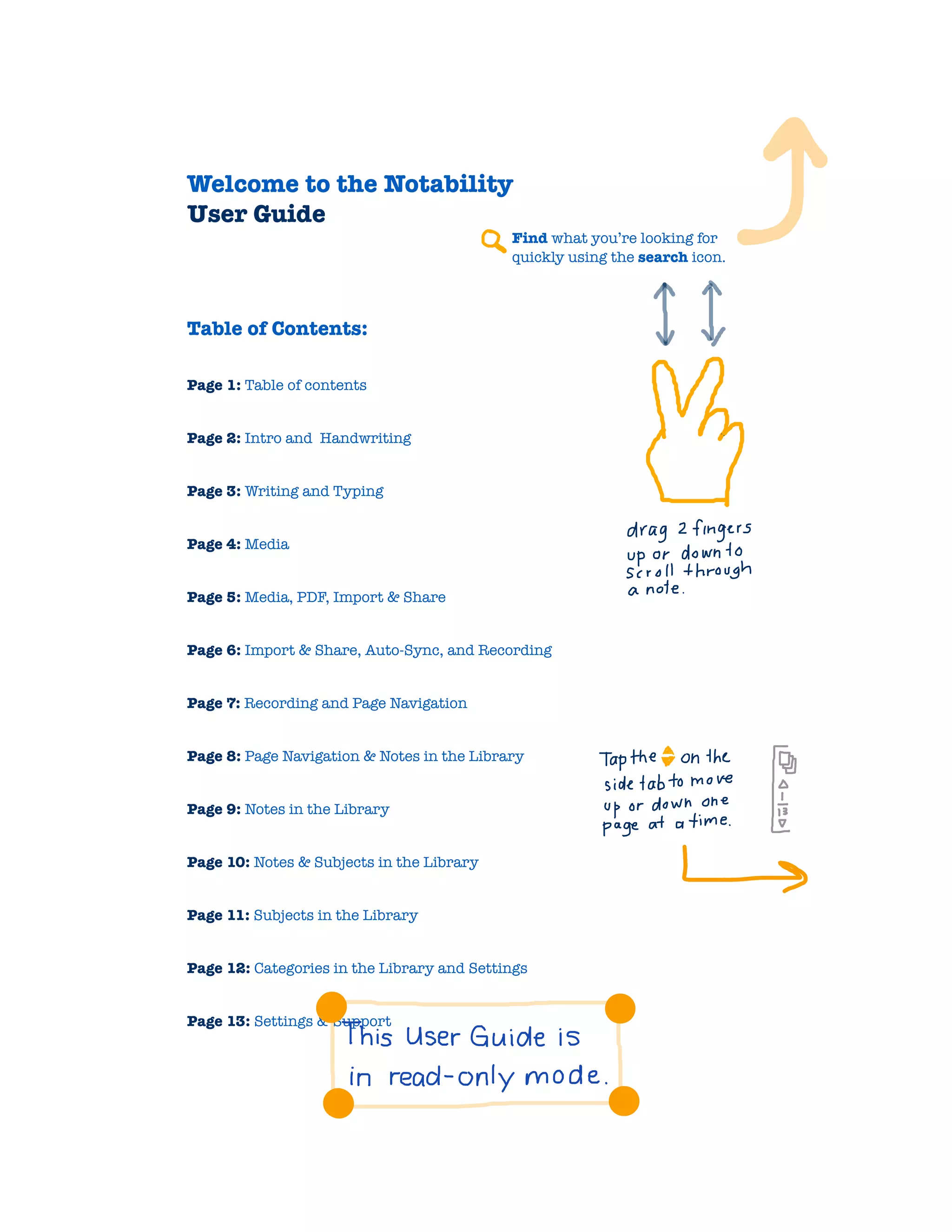 Notability user guide v4.3 | PDF