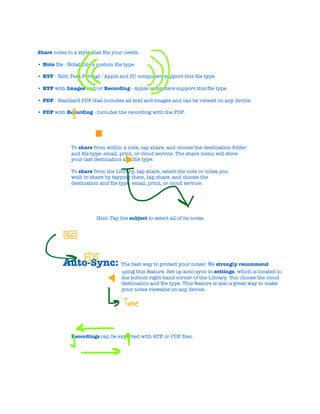 Notability user guide v4.3 | PDF