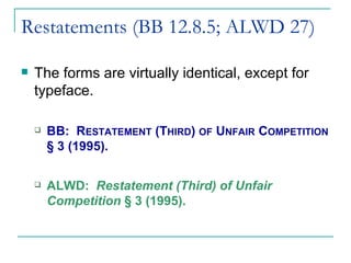 Notable alwd bluebook differences third ed | PPT | Auto Type | Automotive