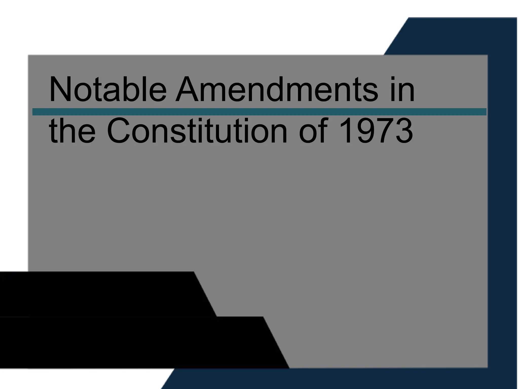 notable amendments for the constitution of pakistan | PPTX