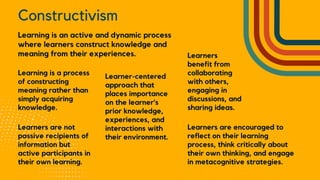Cognitive and Social Constructivism | PDF