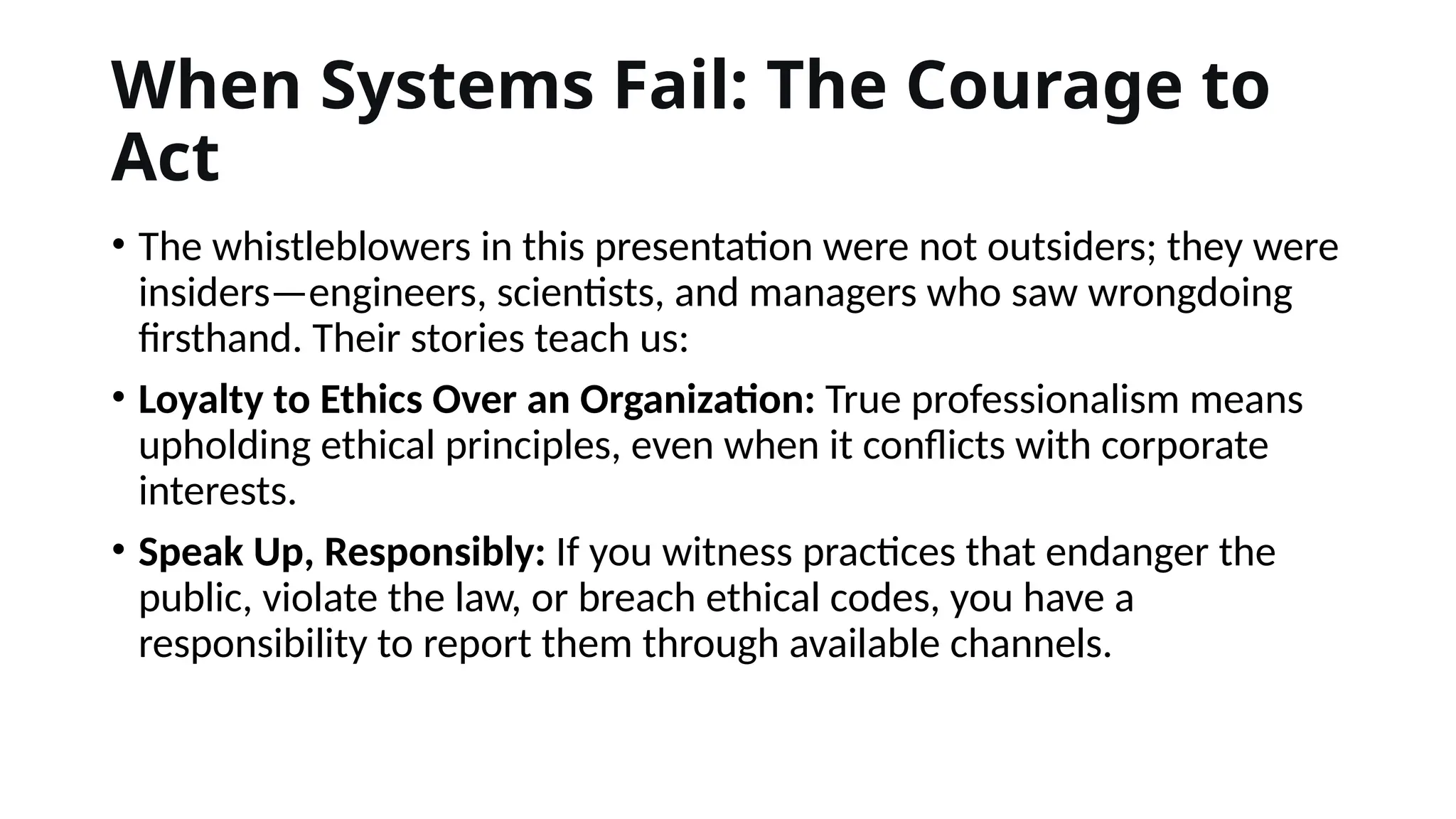 Whistle Blowing: An Engineer’s Ethical Imperative | PPTX