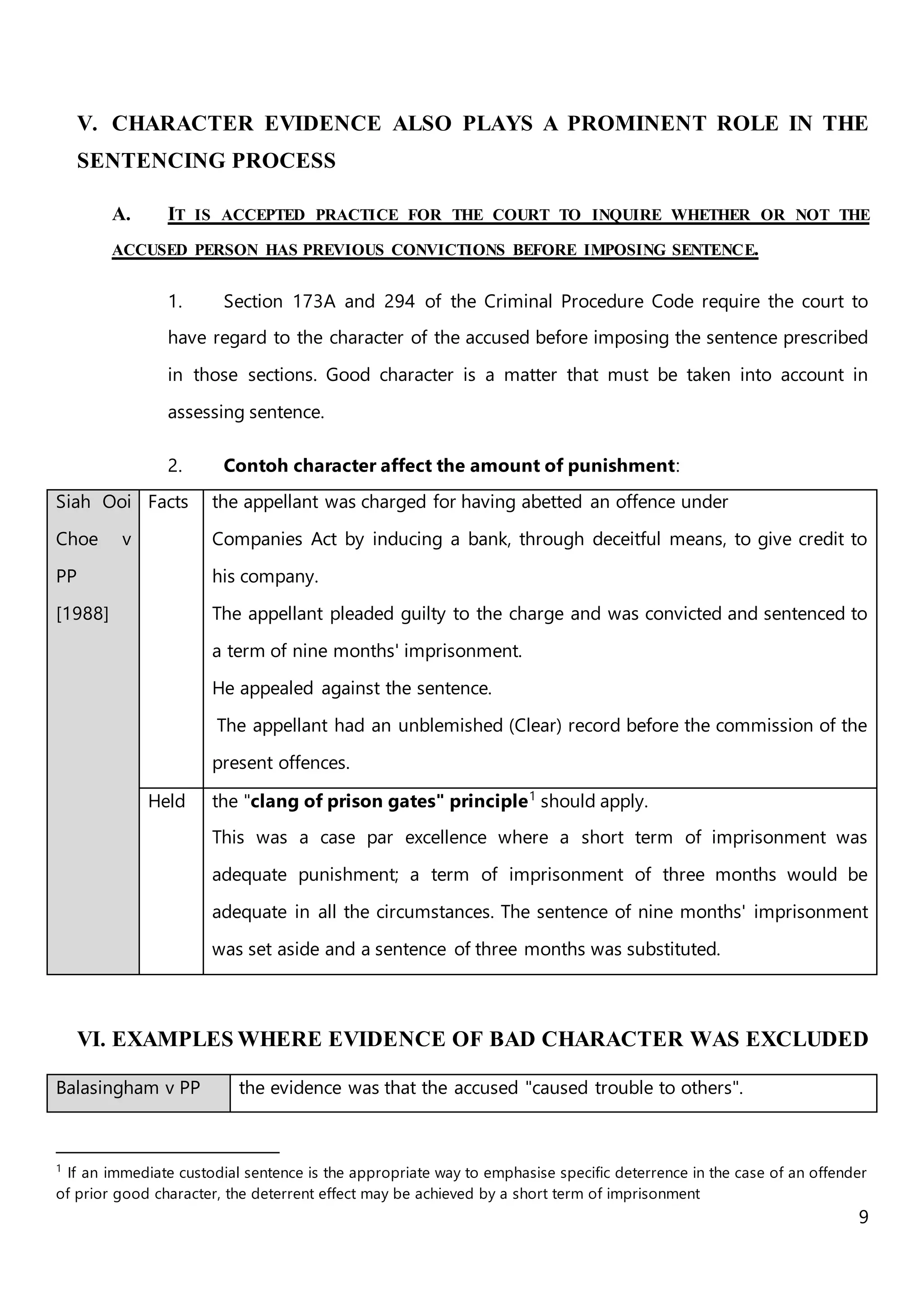 character evidence in Malaysia | DOCX