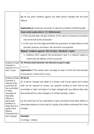 character evidence in Malaysia | DOCX