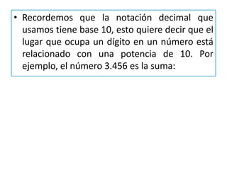 Notación decimal | PPTX