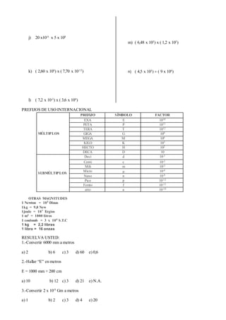 Notación -magnitudes - vectores | DOCX
