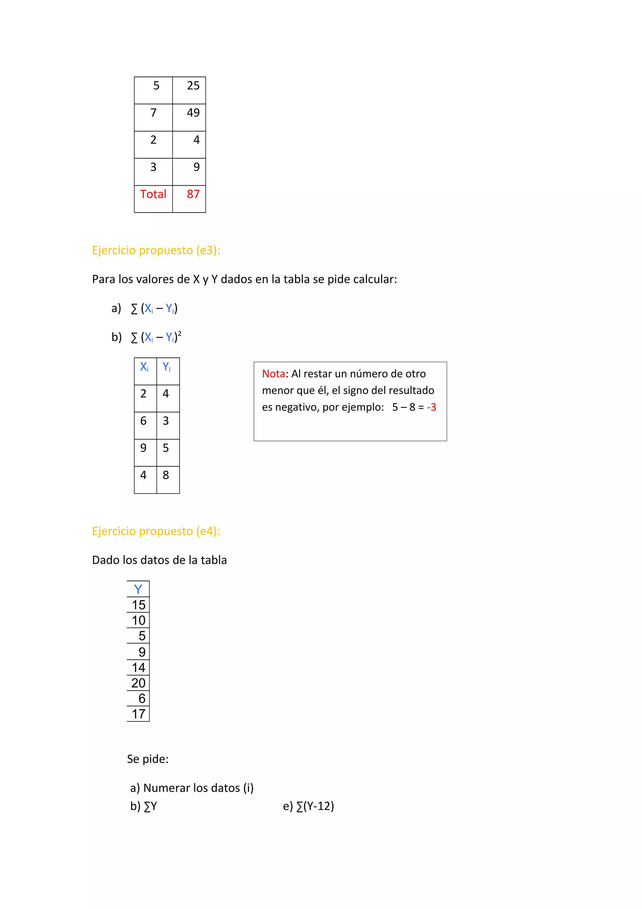 Notacion de suma con sigma | PDF