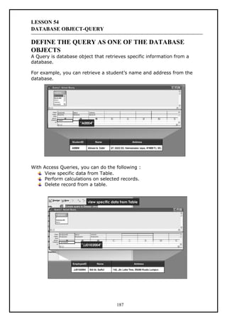 Nota database object query | PDF