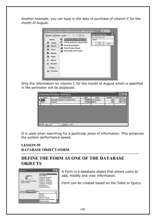 Nota database object query | PDF