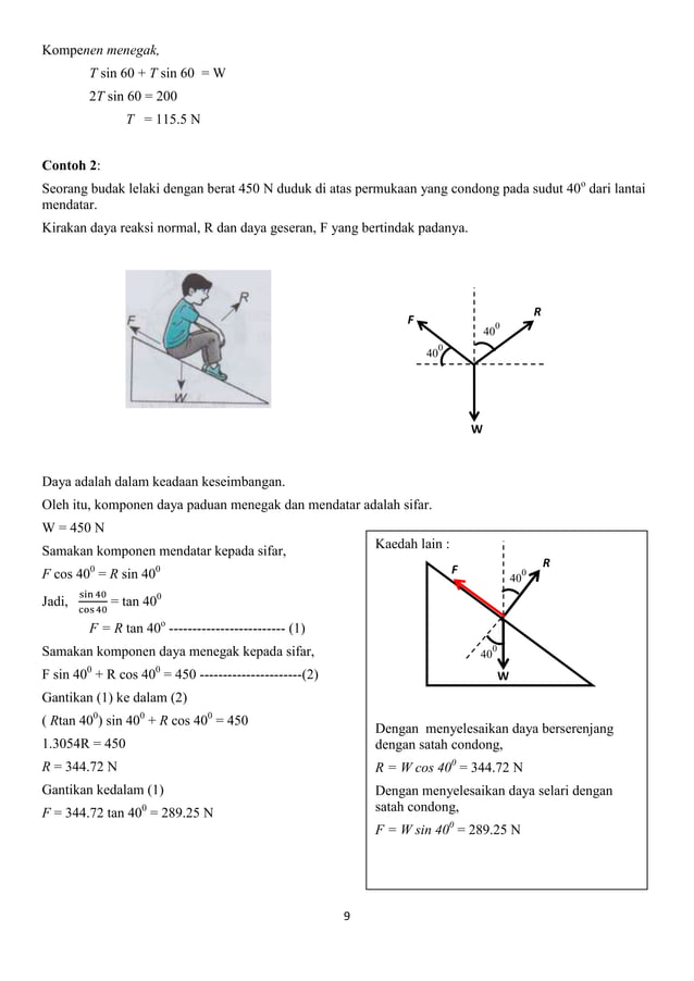 Nota daya graviti | PDF