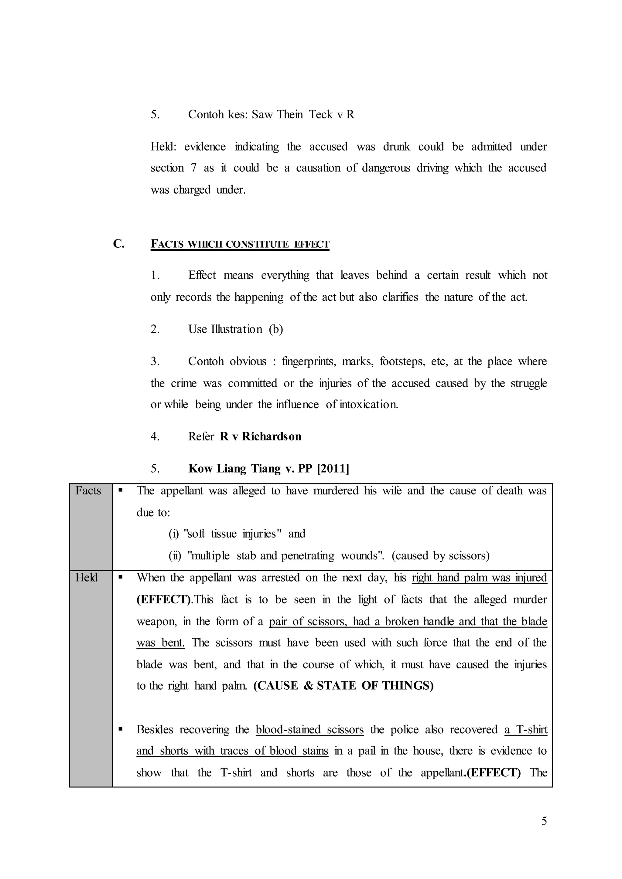 Relevancy of evidence under Section 7 of Evidence Act 1950 | DOCX