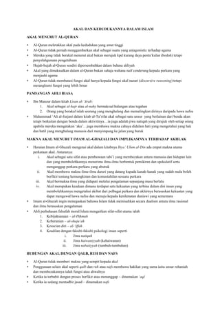 pemikiran islam semasa Jabatan Usul FPI, UKM | PDF