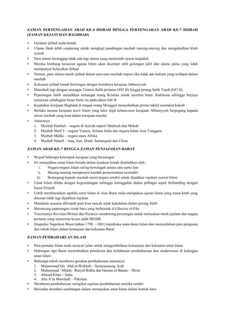 pemikiran islam semasa Jabatan Usul FPI, UKM | PDF