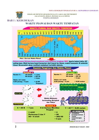 Nota geog. ting. 2 kemahiran geografi | PDF