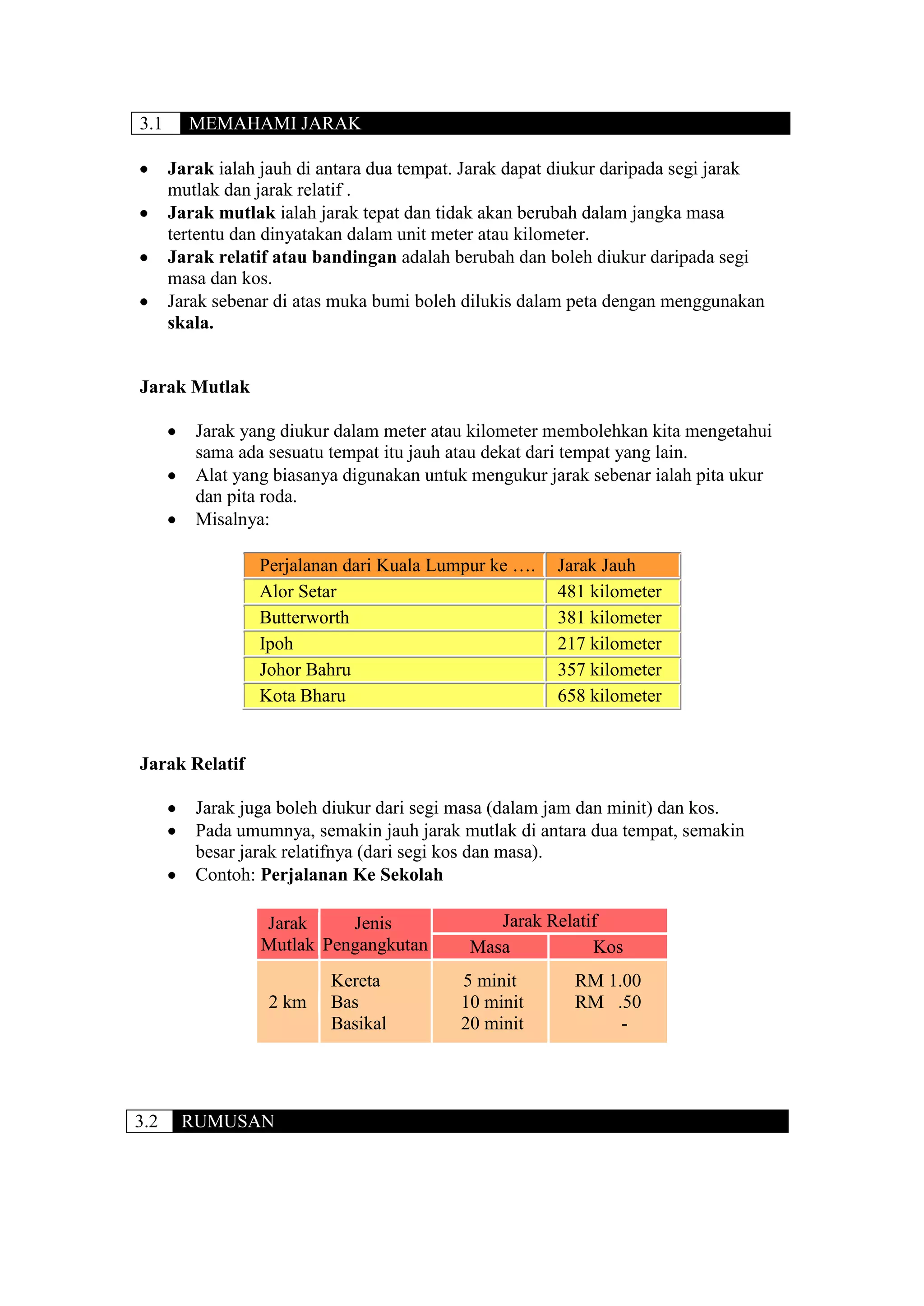 Nota geografi ting 1 | DOCX