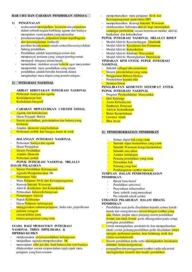 Nota guru dan cabaran semasa (edu 3093) | PDF