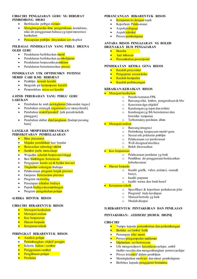 Nota guru dan cabaran semasa (edu 3093) | PDF