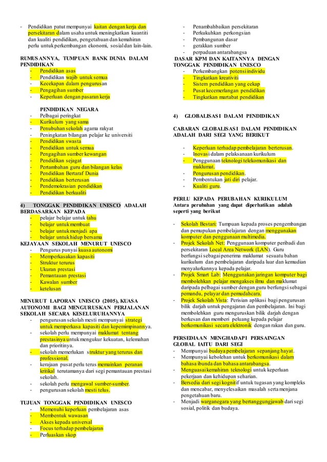 Nota guru dan cabaran semasa (edu 3093) | PDF