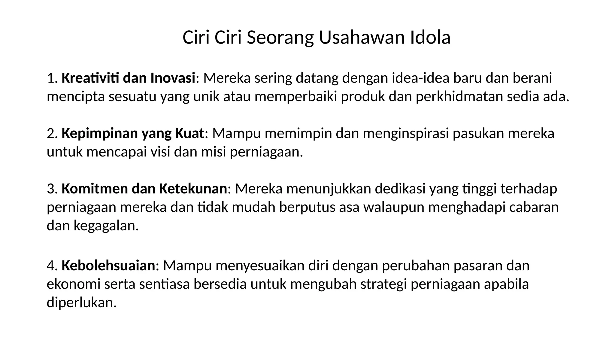 nota idola usahawan.pptx kelab usahawan 2024 | PPT