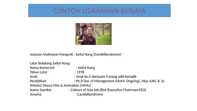 nota idola usahawan.pptx kelab usahawan 2024 | PPT