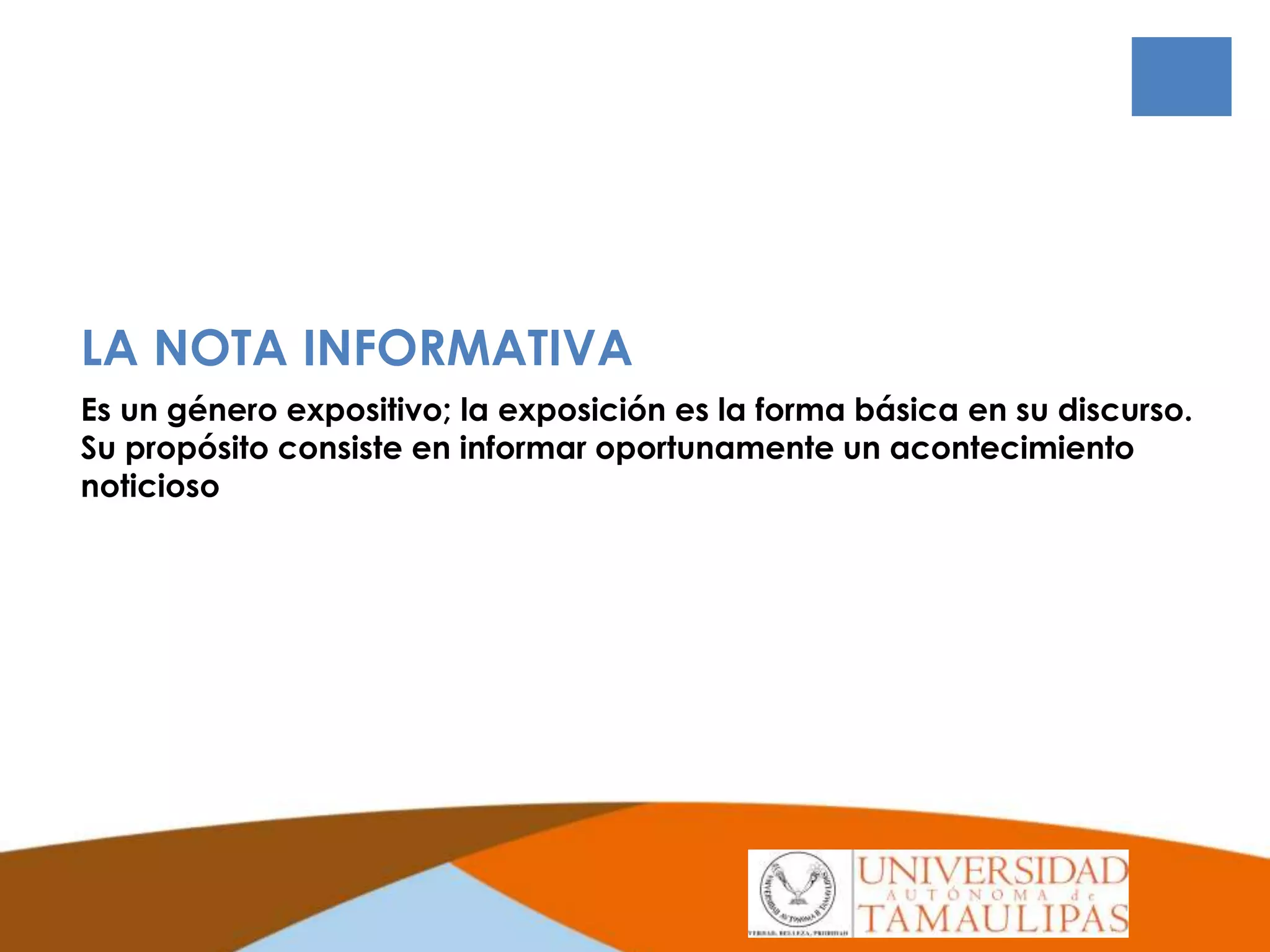 Nota informativa | PPTX