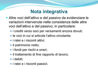 Nota Integrativa | PPTX