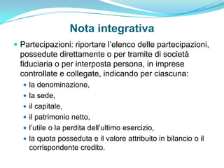 Nota Integrativa | PPTX