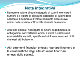Nota Integrativa | PPTX
