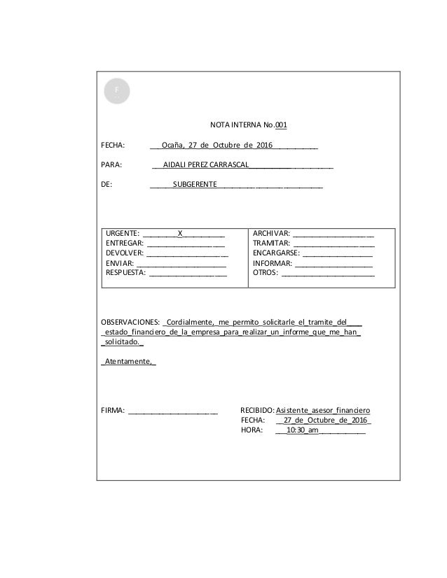 Nota interna