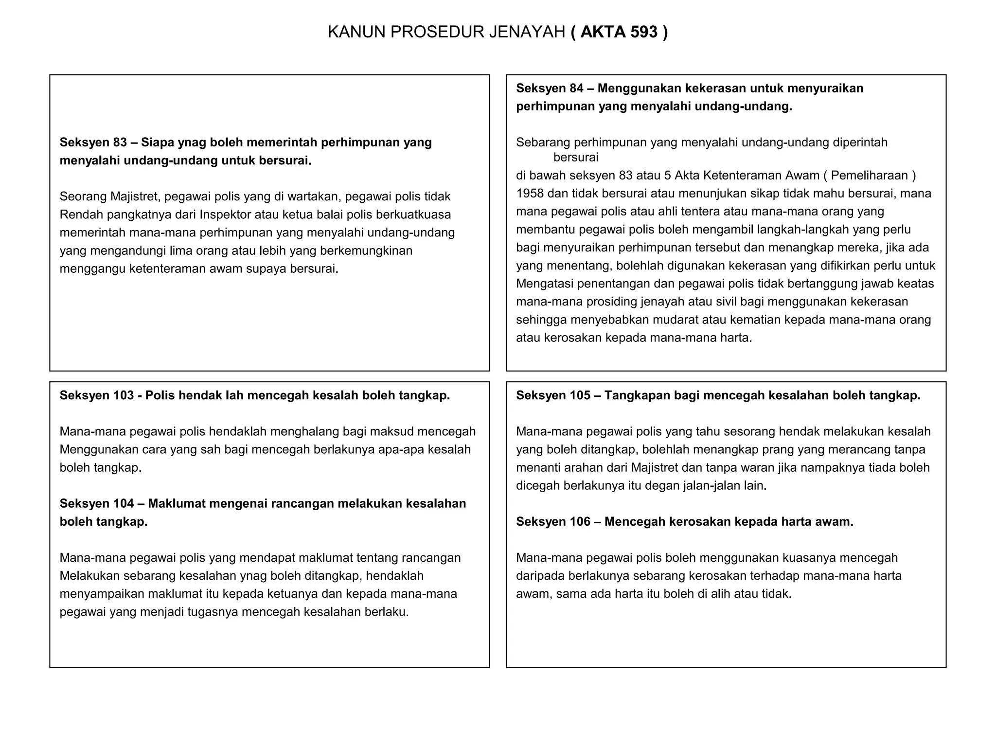 Kanun Prosedur Jenayah (Akta 593) | PPT