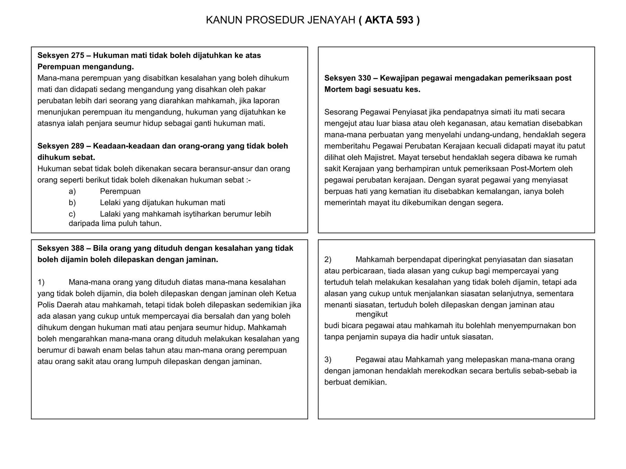 Kanun Prosedur Jenayah (Akta 593) | PPT