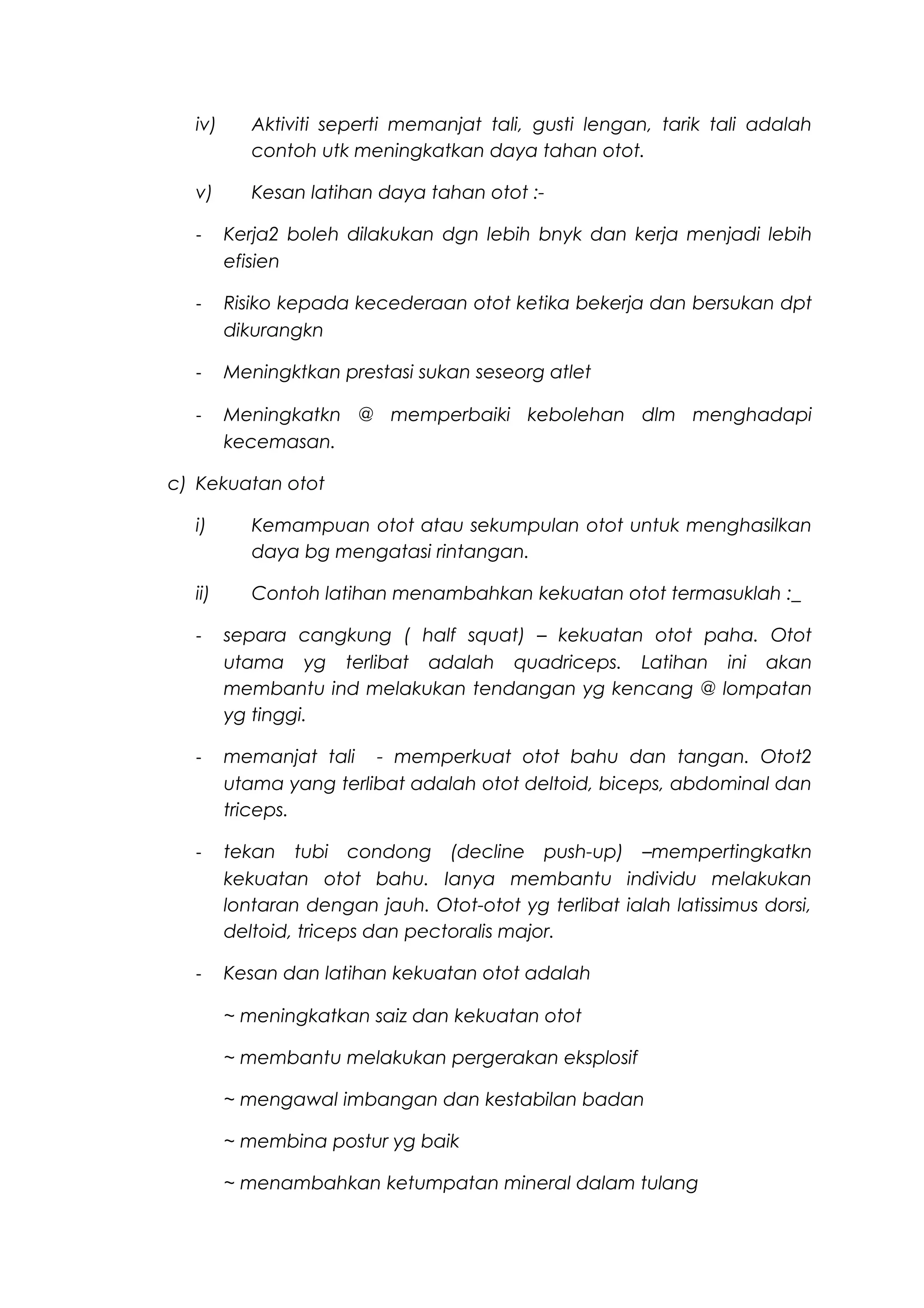 Nota kecergasan fizikal form 4 | DOC