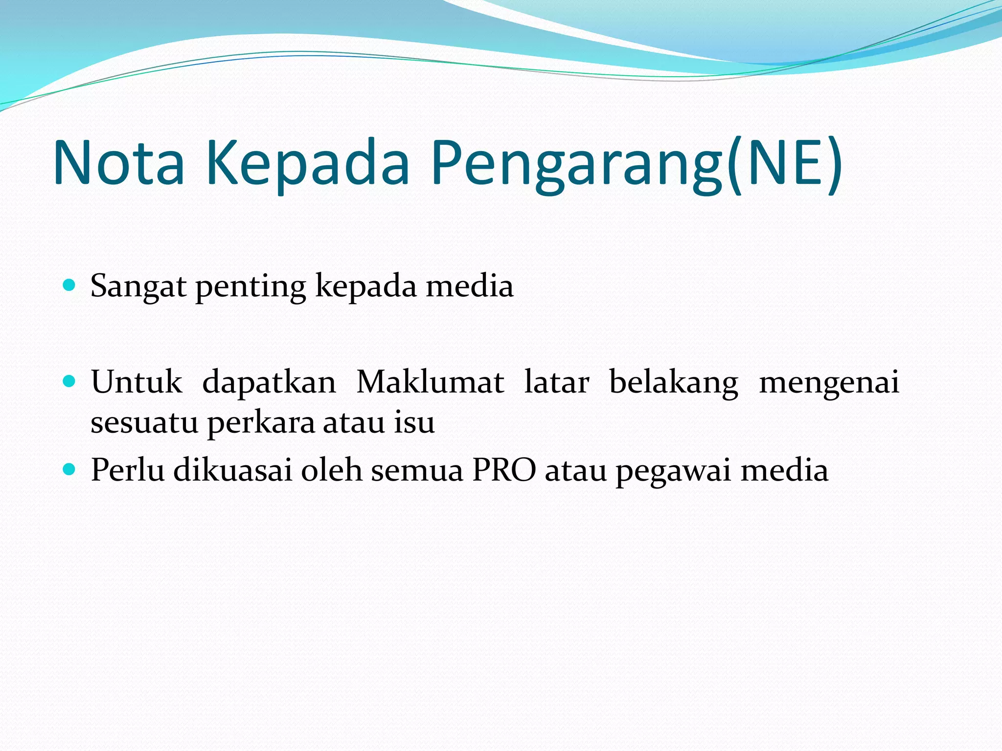 Nota kepada pengarang | PDF