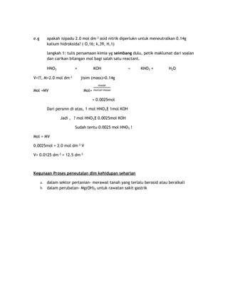 Nota kimia t4 | PDF