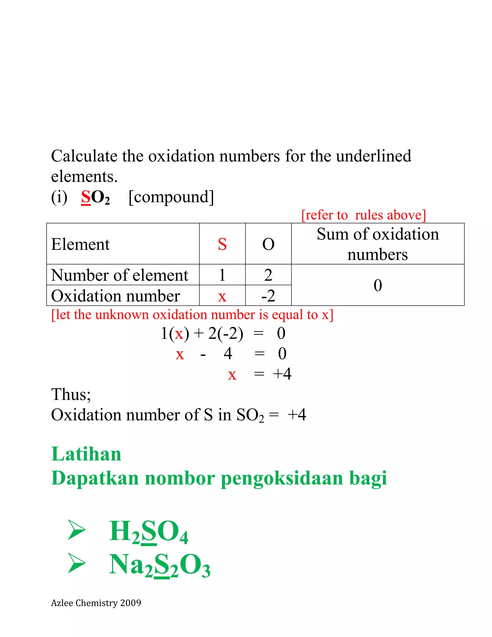 Nota kimia t5 no pengoksidaan | PDF