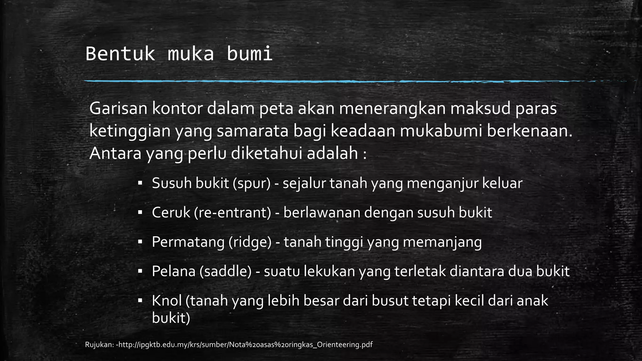 Nota kursus orienteering | PPTX