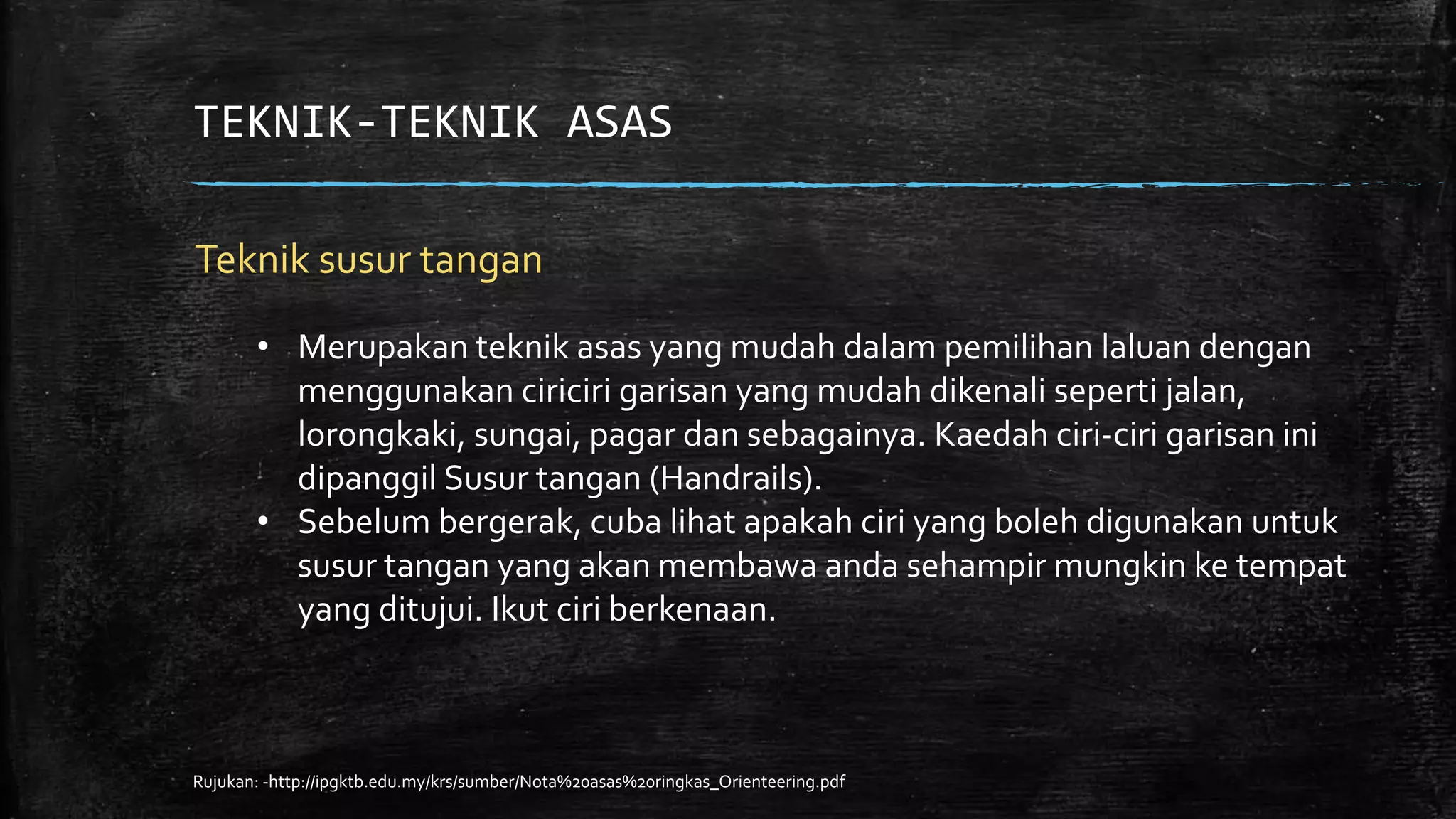 Nota kursus orienteering | PPTX