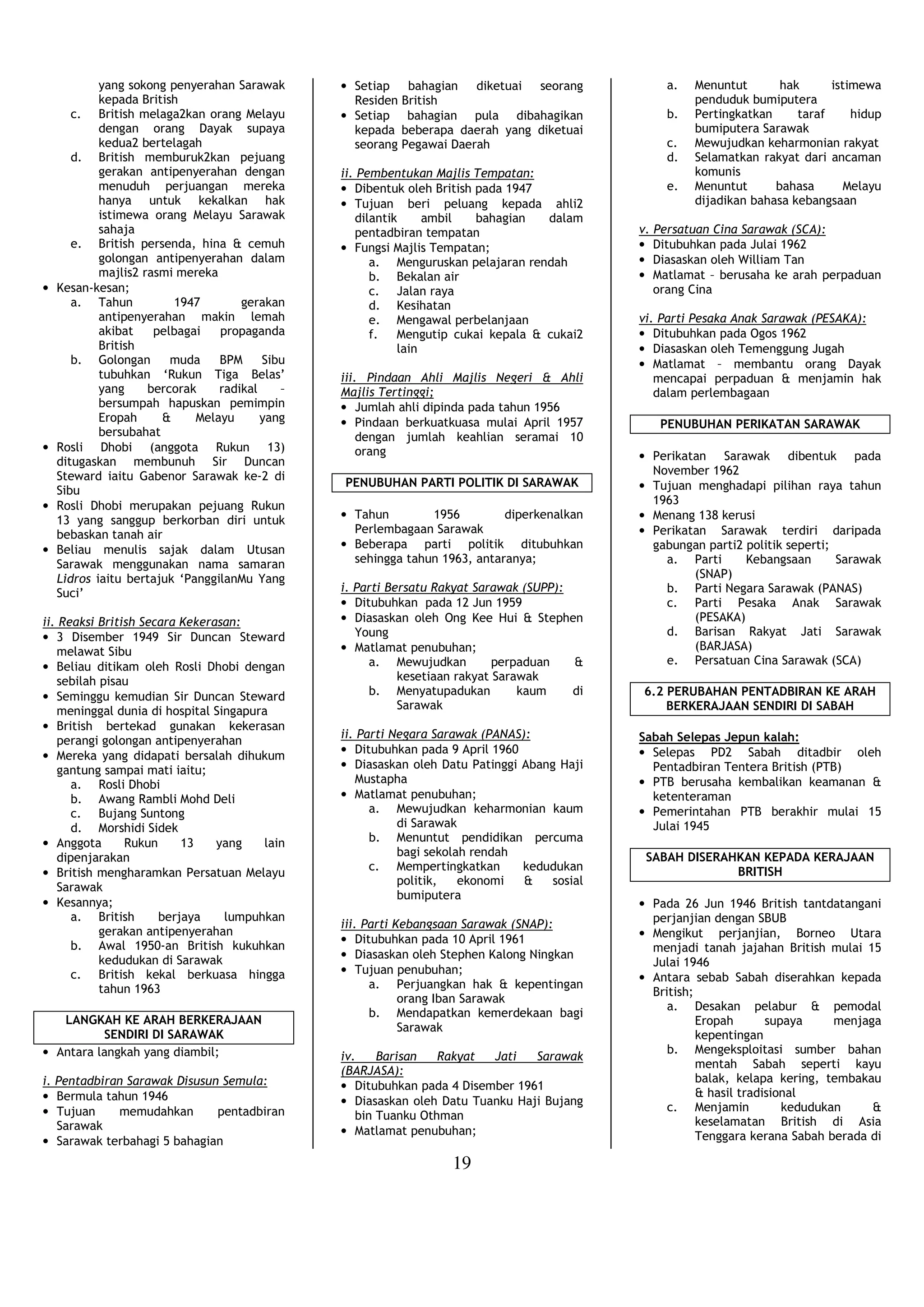 Nota Lengkap Sejarah Tingkatan 3 | PDF