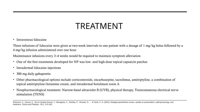 Notalgia Paresthetica; A Chronic Cutaneus Sensory Neuropathy | PPTX