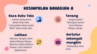 Nota Lisan Bahagian A.pdf ujian lisan bahasam elayu | PDF