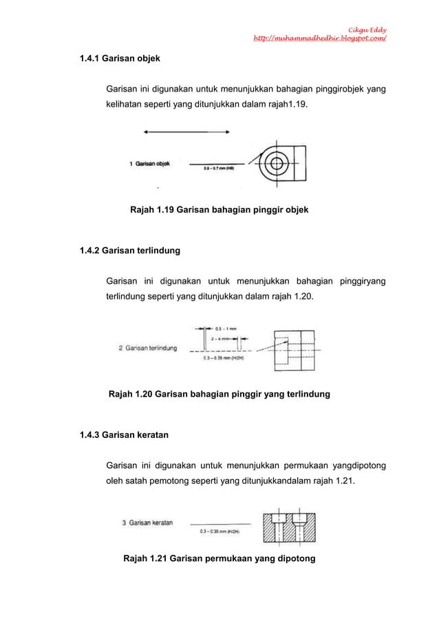 Nota lukisan kejuruteraan | DOCX
